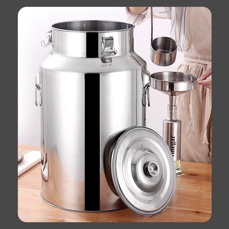 rice dispenser metal 25 kg stainless rice bucket banga lagayan ng bigas ...