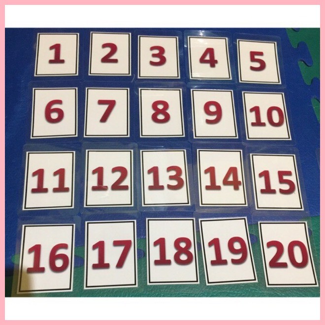 Laminated Flashcards (Numbers 1-50) | Shopee Philippines