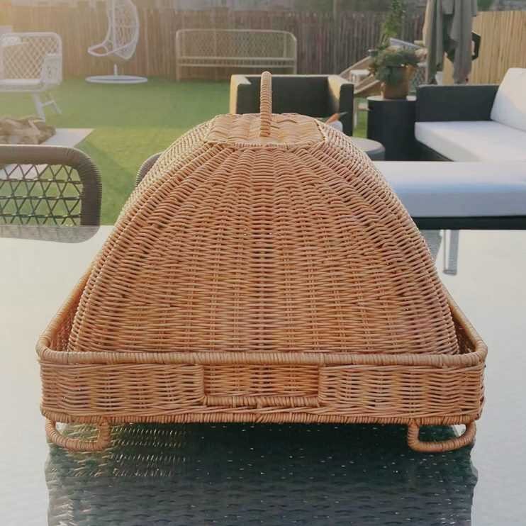 Teng Er Indonesian Natural Rattan Vegetable Summer Breathable Food Anti ...