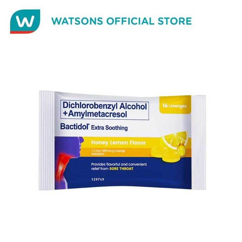 BACTIDOL Extra Soothing Lozenge Honey Lemon 16S 9Af | Shopee Philippines
