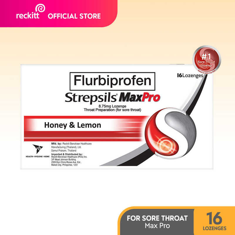 Strepsils Max Pro Medicine Lozenges Pack Of 8 X 2 (16 Pcs) For Iamed ...