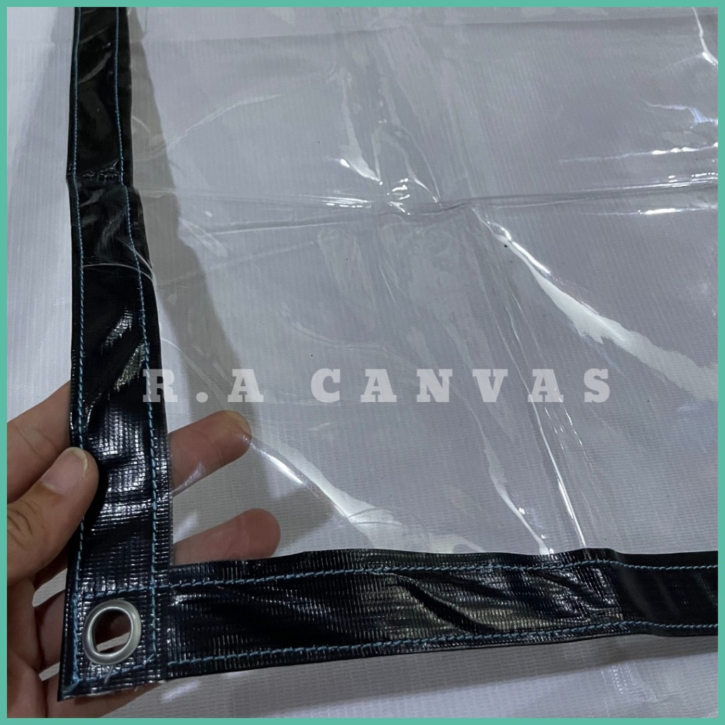 2FT X 3FT TRANSPARENT CLEAR TRAPAL WITH BLACK EDGING COMES WITH ROPE ...