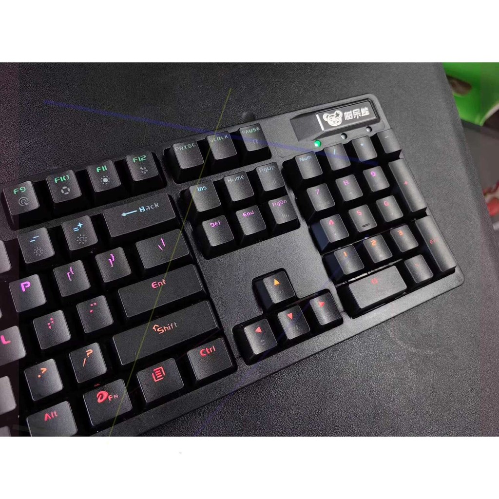 Tree Bear Green Switch Hot-Swappable Keyboard Various Iridescent RGB ...