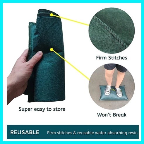 Sandless Sandbag Flood Control Water Activated Flood Barriers Absorbent ...