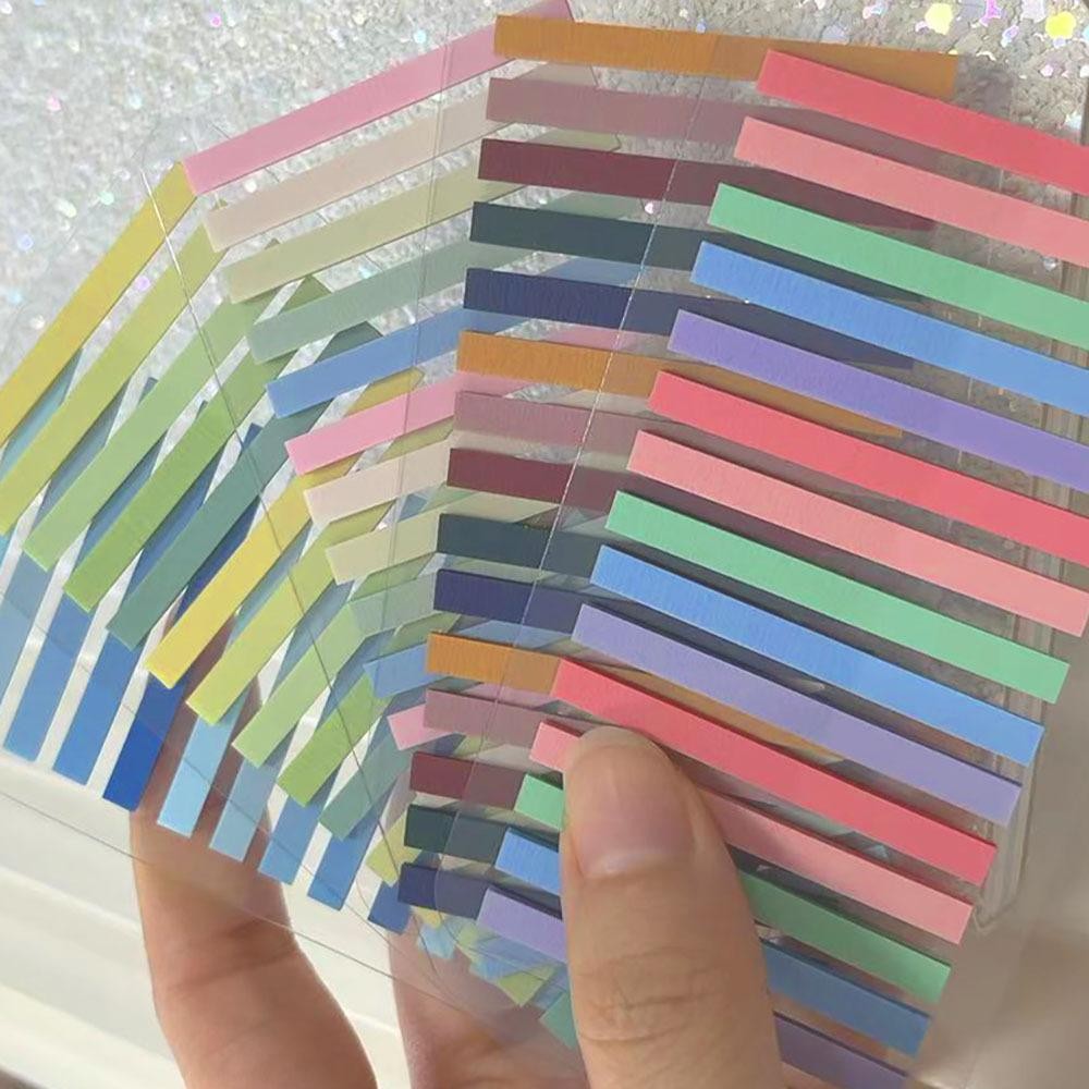 300pcs Gradient Color Index Tabs , Narrow Transparent Self-Adhesive ...
