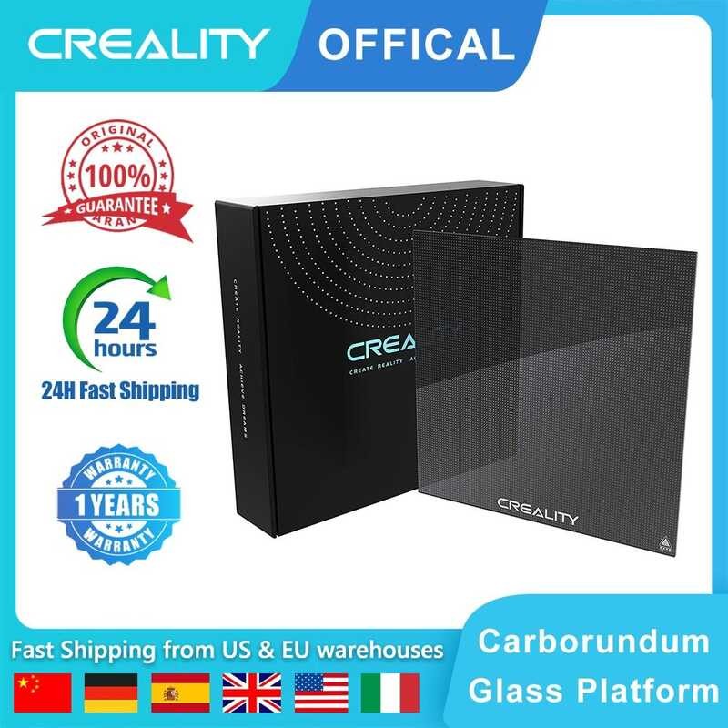 Tt Creality Official Carborund Tempered Glass Bed 235X235x4mm 3D Printer Platform Build Plate ...