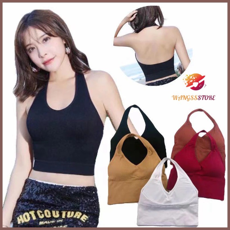 ஐ ∲ ┼ ⭕ wangssstore Ladies Halter Neck With Padded Sando Type Bralette ...