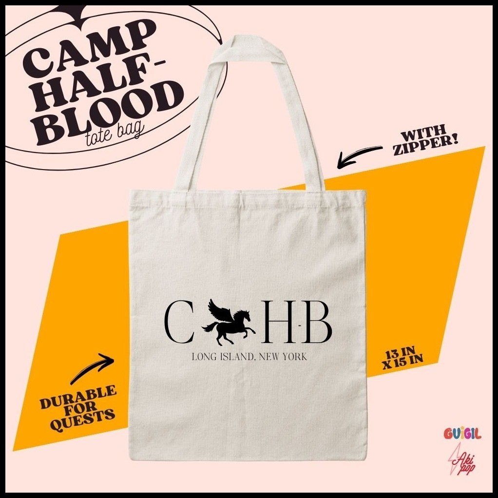 CAMP HALF BLOOD Tote Bag [Percy Jackson Olympians PJO camp half-blood ...