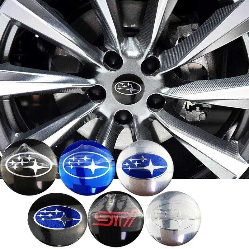 4Pcs ☽ 60Mm/65Mm Car Wheel Hub Center Cap Badge Cover For Subaru STI ...