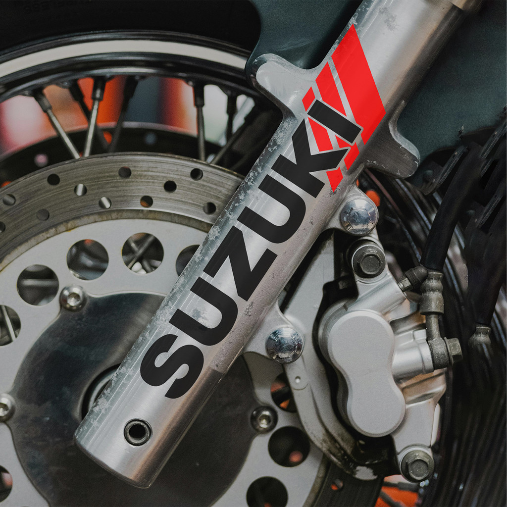 SUZUKI Front Suspension Sticker for Motor Stickers Waterproof Decals ...