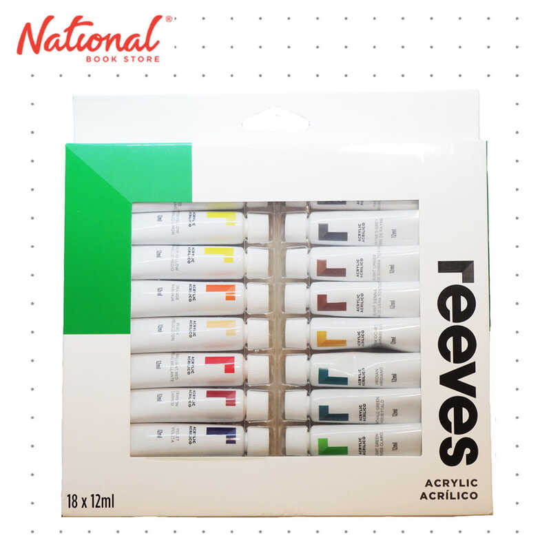 Reeves Acrylic Color 8493201 18Clrs 10Ml | Shopee Philippines