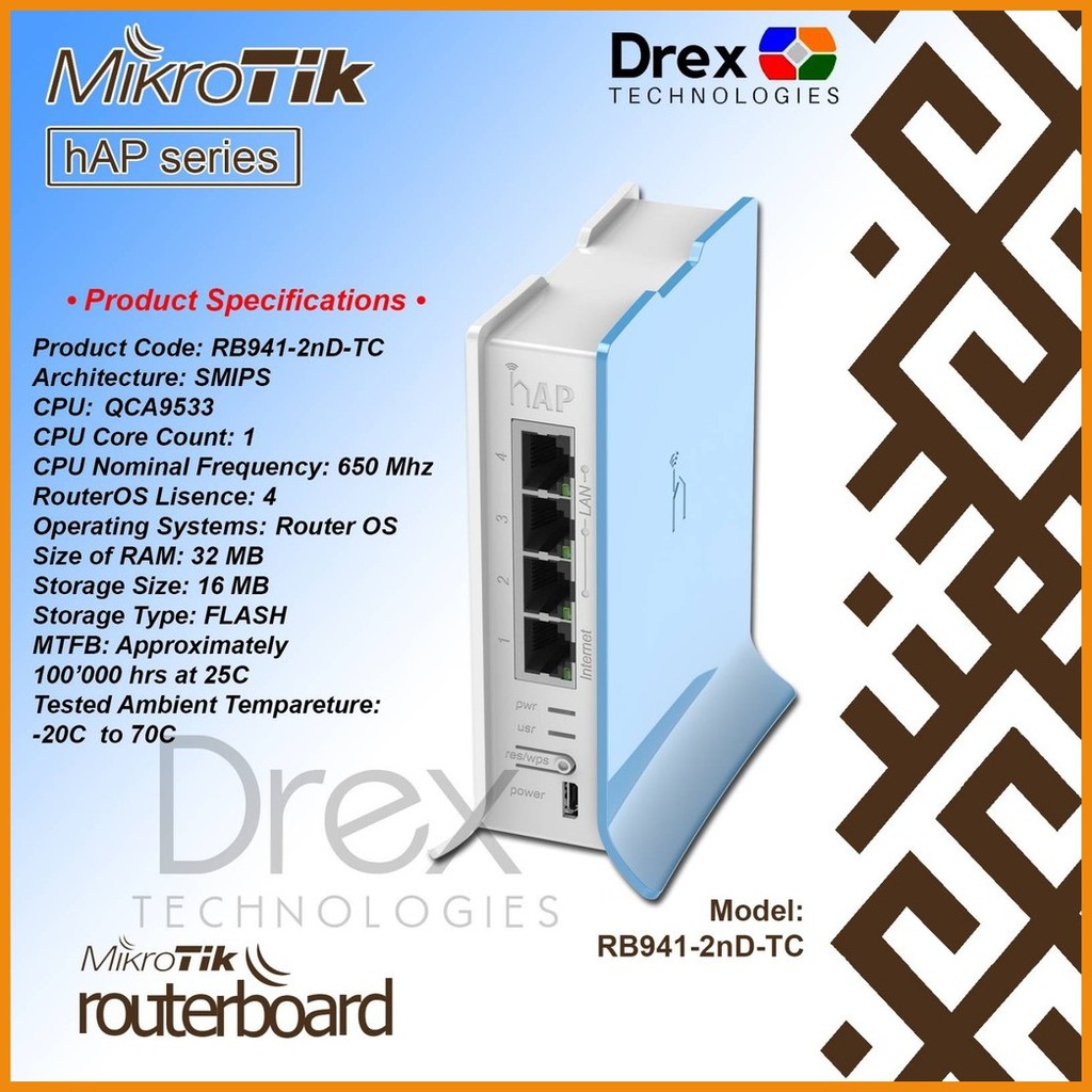 Mikrotik Haplite RB941-2nd-TC Mikrotik Routerboard | Shopee Philippines