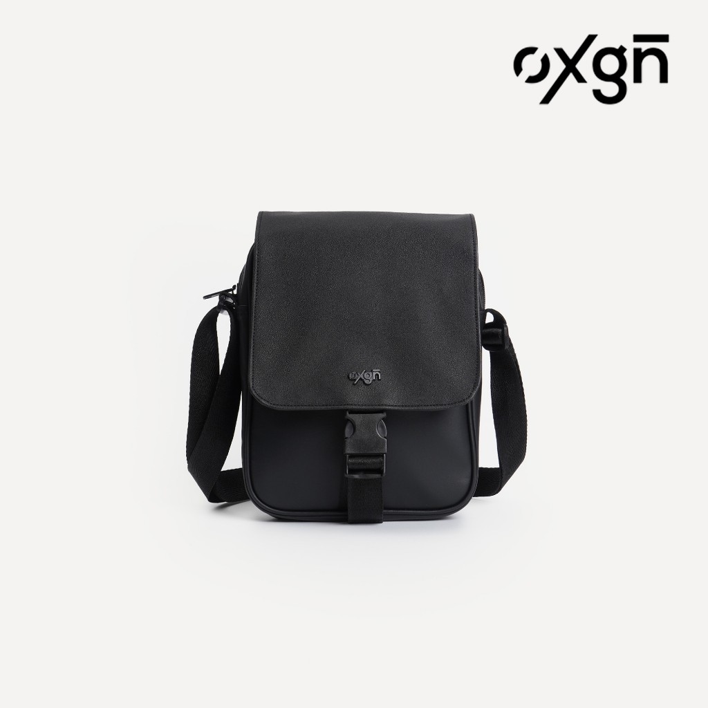 OXGN Sling Bag For Men And Women (Black/Deep Brown) | Shopee Philippines