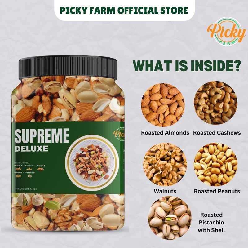 Deluxe Trail Mix 5-In-1 Nuts Only Premium Quality | 250G - 500G ...