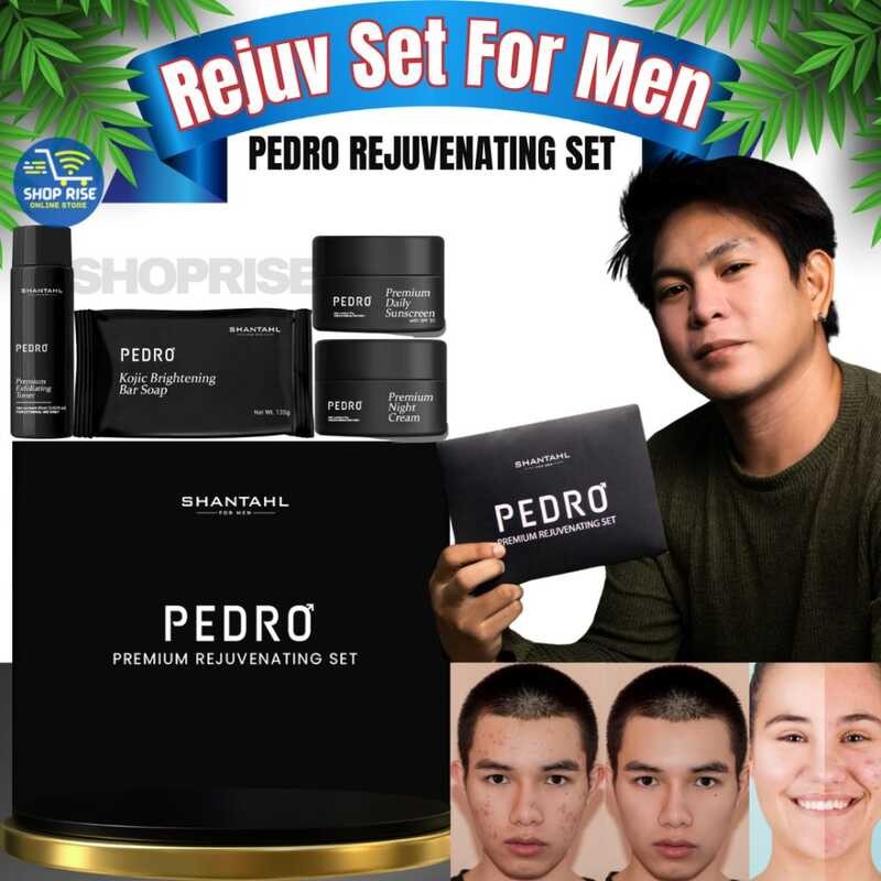 PEDRO Rejuvenating Set For MEN | Original Facial Whitening Pampaputi Ng ...