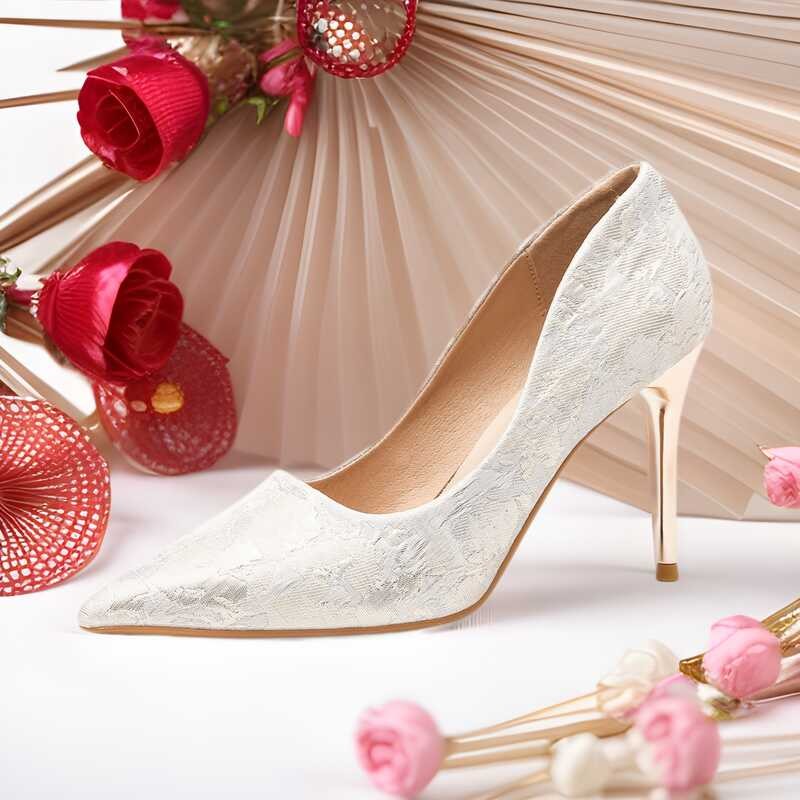 Chinese-Inspired Elegant Stiletto Heels - Perfect Match for Any Formal ...