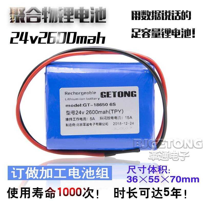 Eve Yiwei 18650 Lithium Battery Pack 24V 2550mAh 6S 25.2V for ...