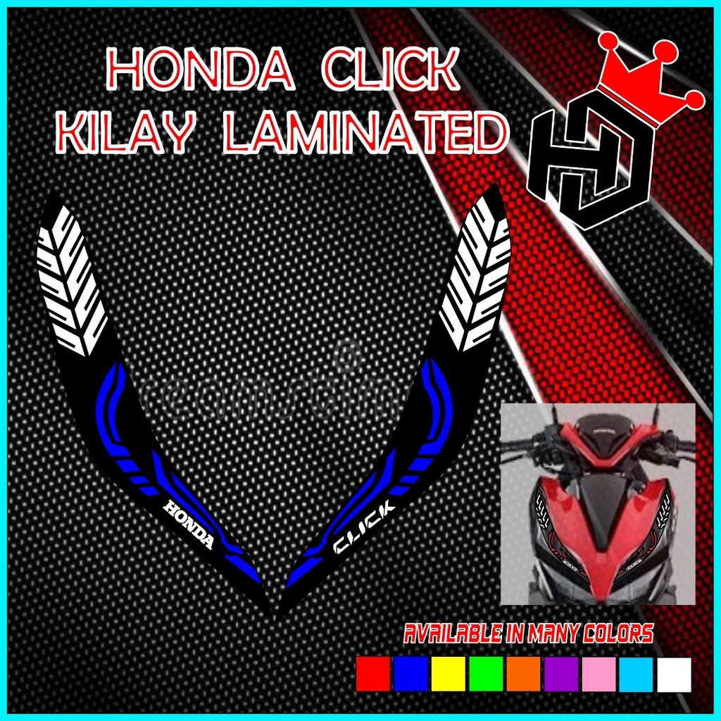 Honda Click kilay Printed laminated DESIGN 2 | Shopee Philippines