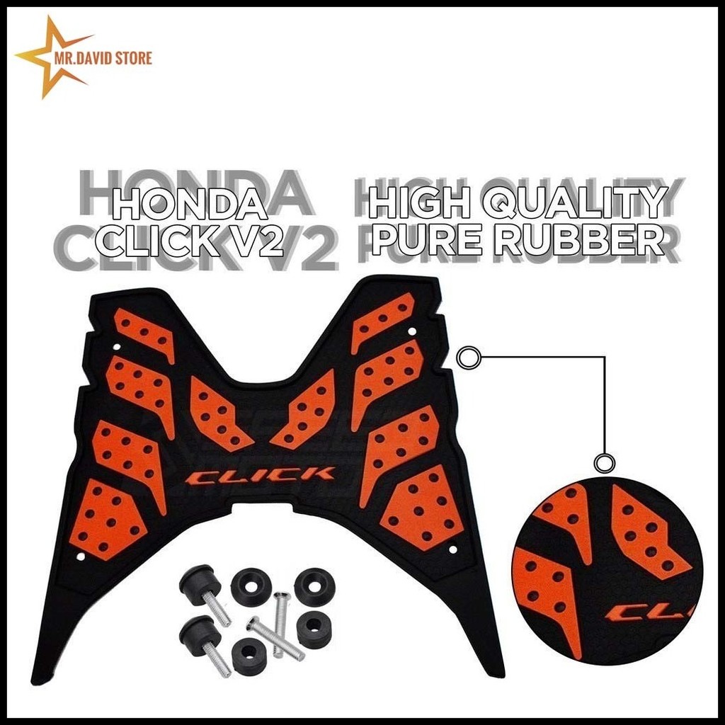 Honda Click 125i /150i Rubber Footboard Matting With Bolts For Honda ...