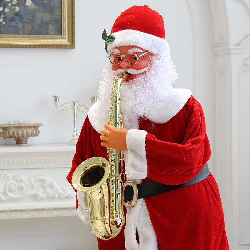 METECH BIG Size Singing And Dancing Santa Claus Sound Sensor Christmas ...