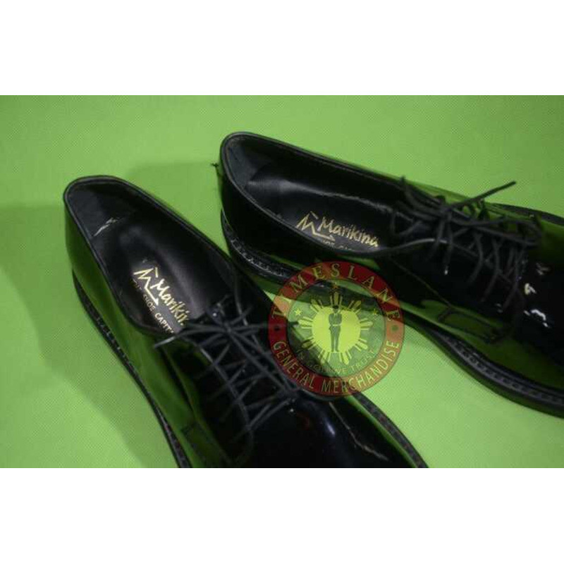Wet Look Shoes/Charol Shoes For Men Black | Shopee Philippines