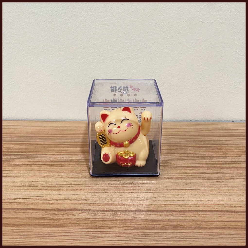 ∣ Elena Home Lucky Charm Solar Powered Waiving Cat 2022 New Miniature ...