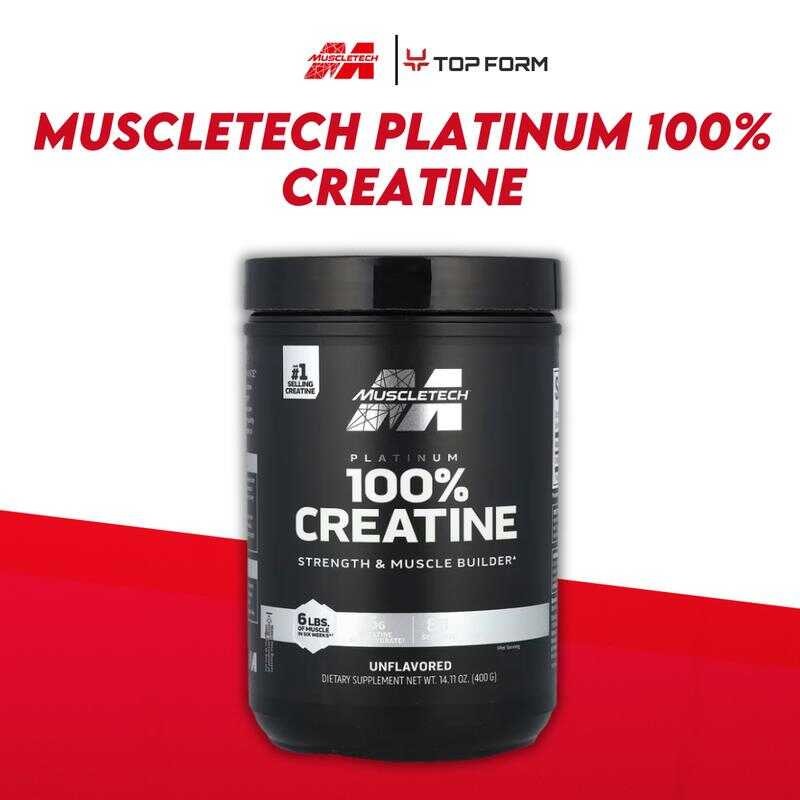 Muscletech Platinum 100% Creatine (5G Creatine, 80 Servings) – 400G ...