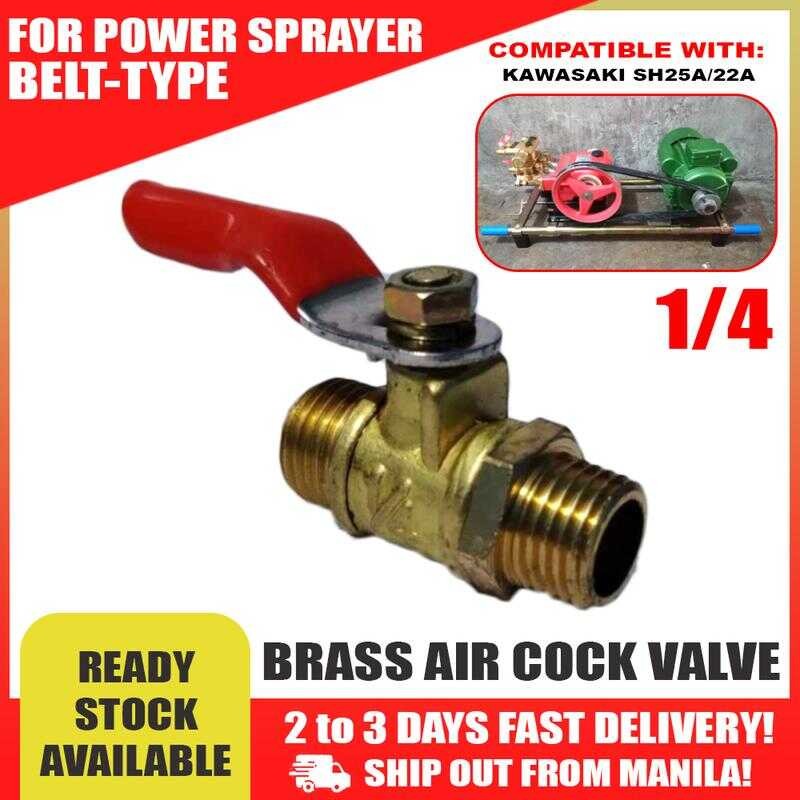 Brass Air Cock 1/4" Compressor Ball Valve Kawasaki Pressure Washer ...