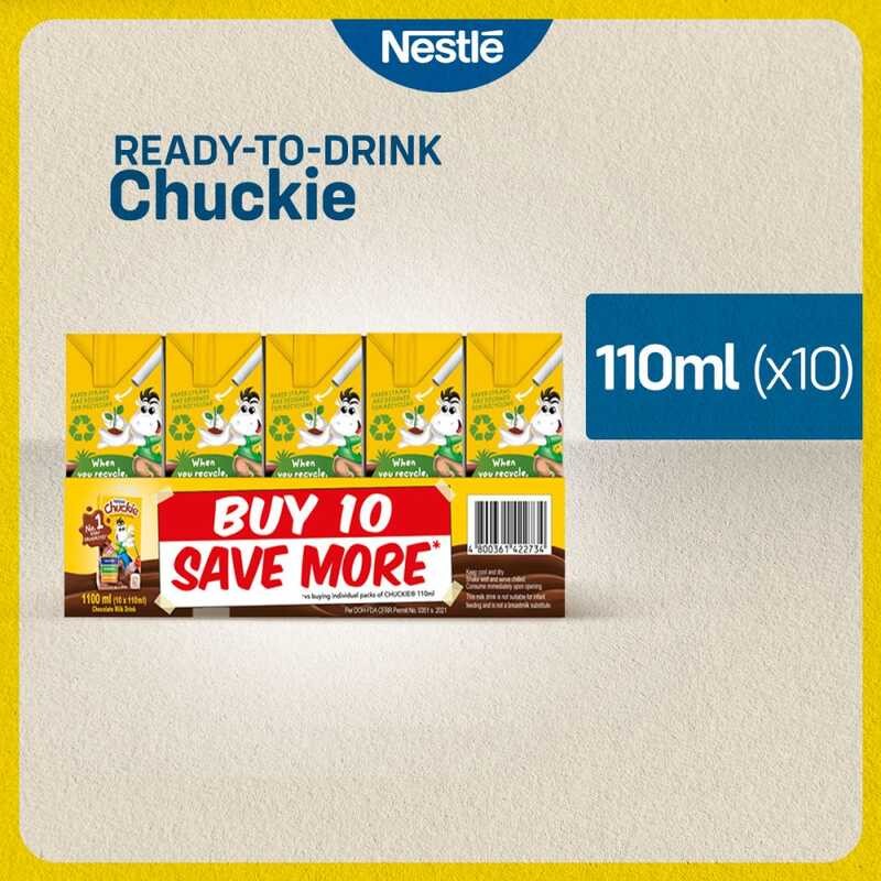 Nestle Chuckie Chocolate Milk Drink 110Ml - Pack Of 10 Ee4 | Shopee Philippines