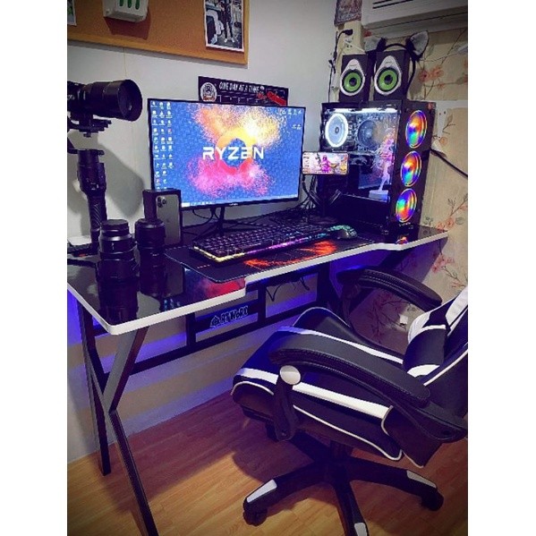 K-Style Gaming Table with RGB Lights (3 feet / 4 feet) | Shopee Philippines