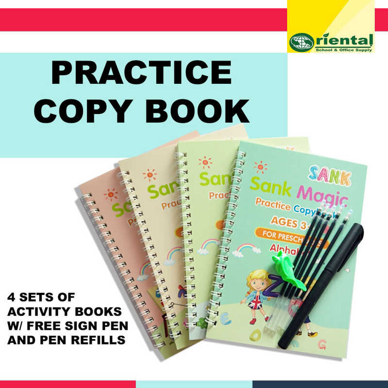 4 Sets Of Practice Activity Books With FREE Sign Pen And Refills ...