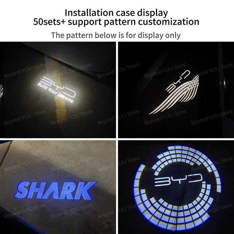 20 2Pcs 2 Car Door LED Welcome Light For BYD Shark 6 2024-2026 Laser ...