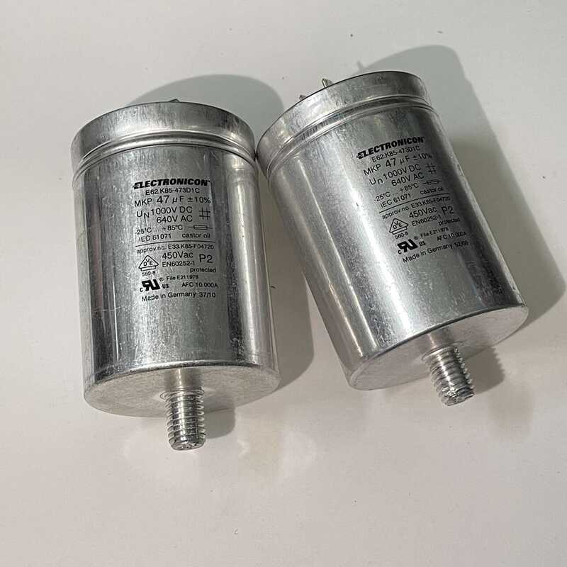 Disassembly of German ELECTRONICON P 1000V 640VAC 47UF Tube Amplifier ...