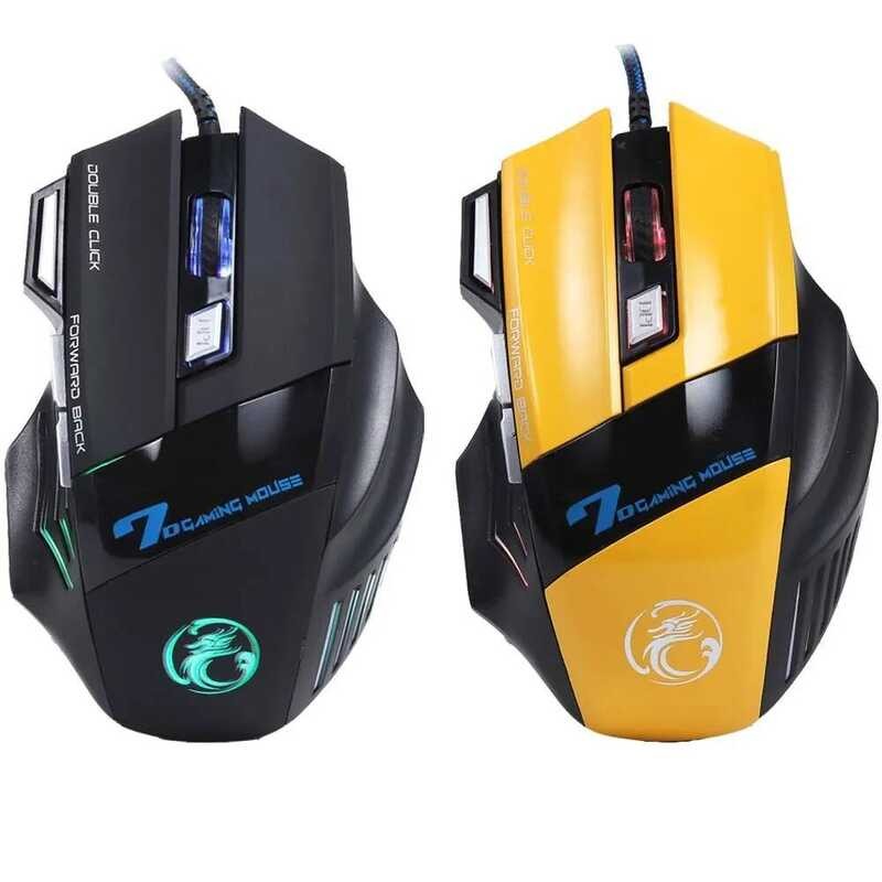 1B Best 2 Sale 7 Buttons 5500 DPI Er Led Optical Professional USB Wired ...