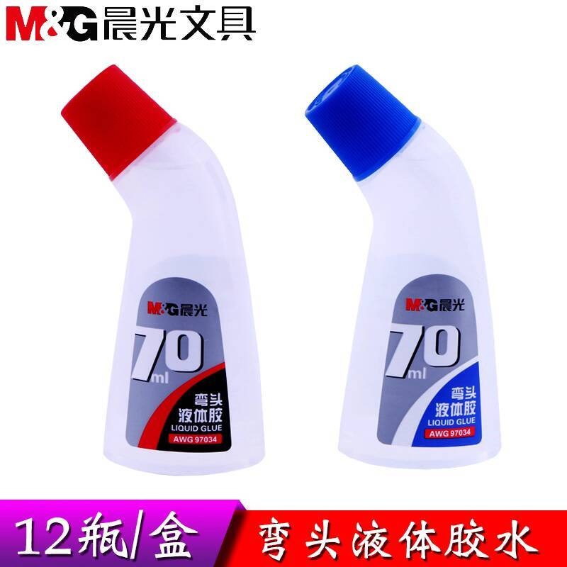 Morning Glory Glue Liquid Glue 70ml Bent Tip Transparent Student DIY ...