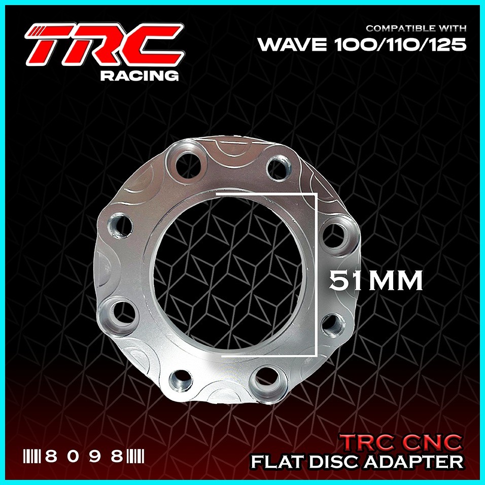 TRC RACING Flat Disc Adapter Wave 125/110/100 8098 | Shopee Philippines