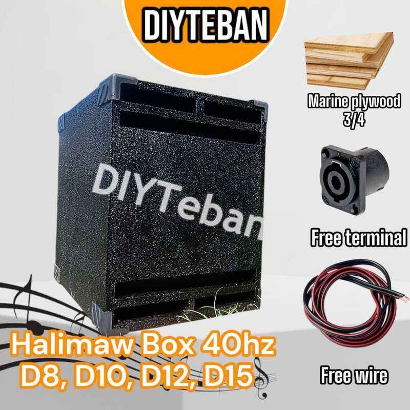 Halimaw Subwoofer MDF 12Mm Box D8, D10, D12, D15 Bandpass Speaker ...
