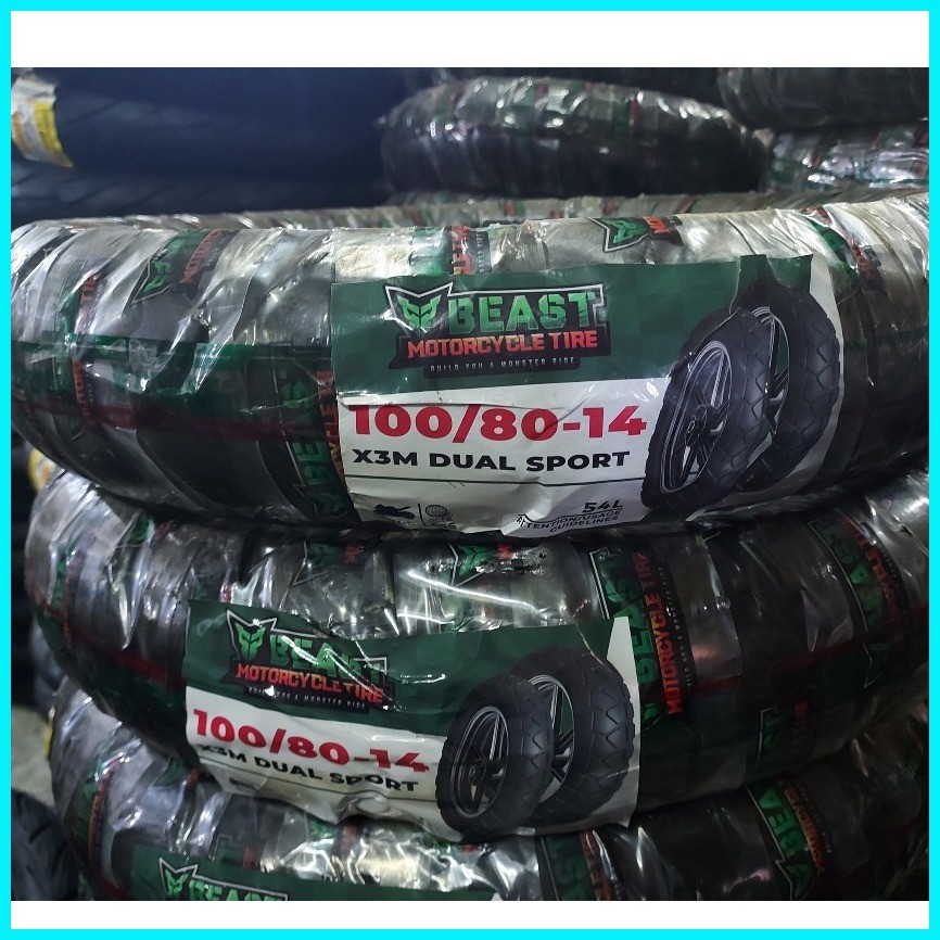 BEAST MOTORCYCLE TIRE X3M DUAL SPORT TUBELESS (ER025A) | Shopee Philippines