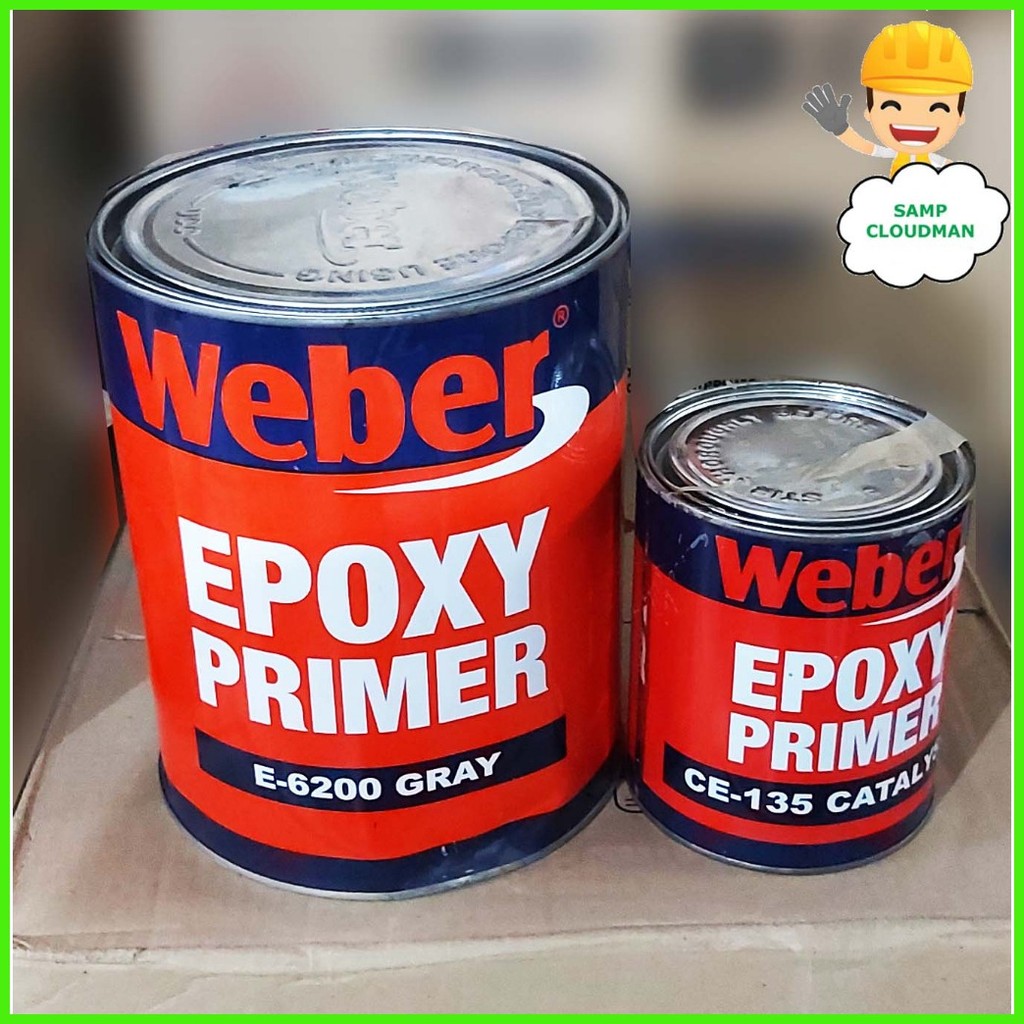 Weber Epoxy Primer Gray / White / Black with Catalyst/Hardener 2 ...