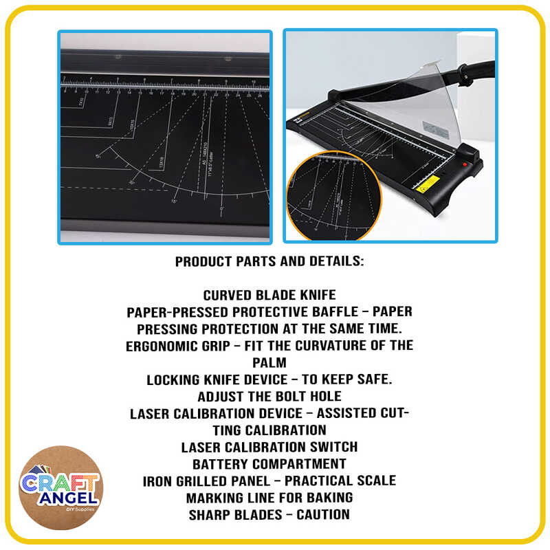 Kw-Trio Paper Cutter A4 Size With Laser Positioning Light Paper Trimmer ...