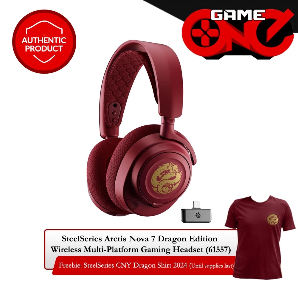 SteelSeries Arctis Nova 7 Dragon Edition Dual Mode Wireless Multi ...