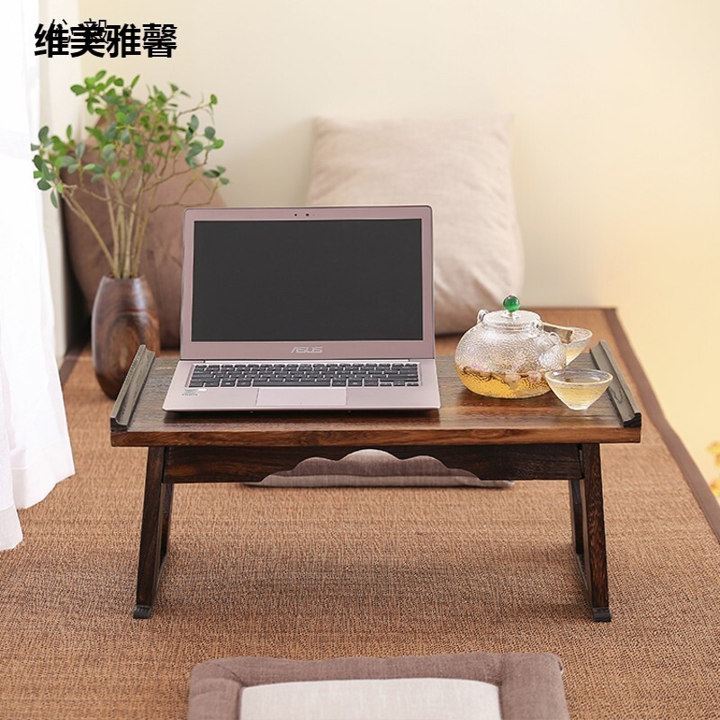 Tea Table Kang Table Solid Wood Tea Table Folding Bedside Zen Low ...