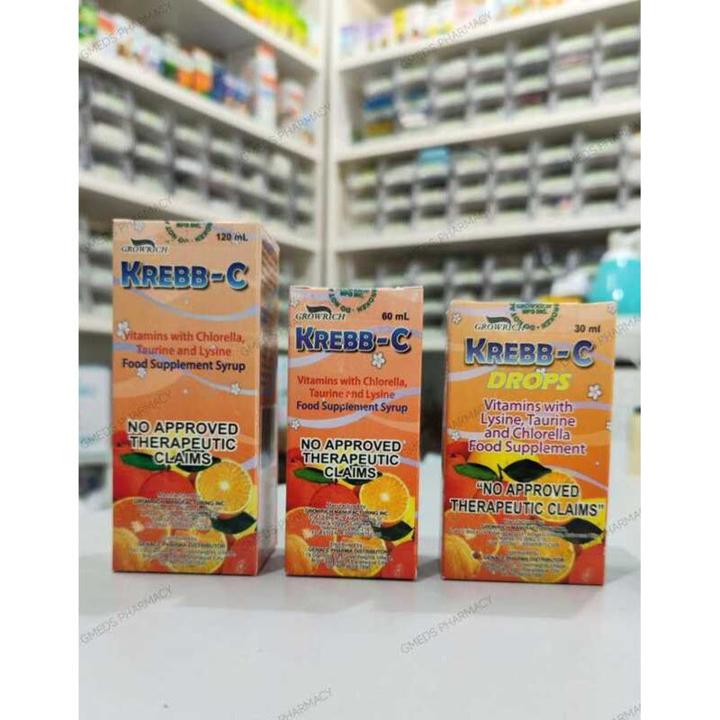 Krebb-C MULTIVITAMINS FOOD SUPPLEMENT FOR KIDS 653 | Shopee Philippines