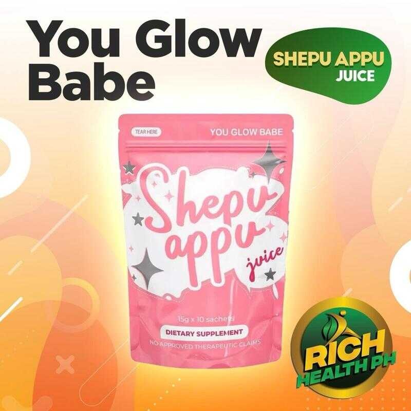 42E Shepu Appu Juice By You Glow Babe 10Sachets Glutathione | Shopee ...