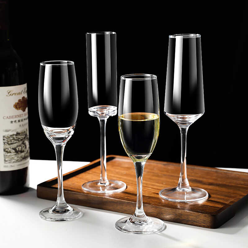 French Style INS Blogger High-foot Champagne Glass Sparkling Sweet Wine ...