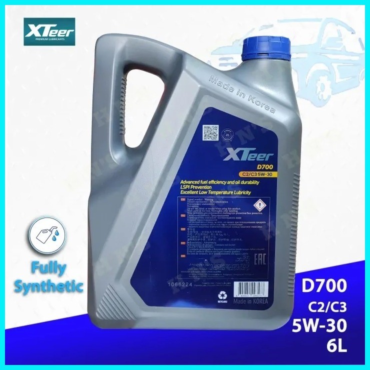 Hyundai XTeer Diesel Ultra C3 5W-30 Fully Synthetic Motor Oil 6L ( 6 ...