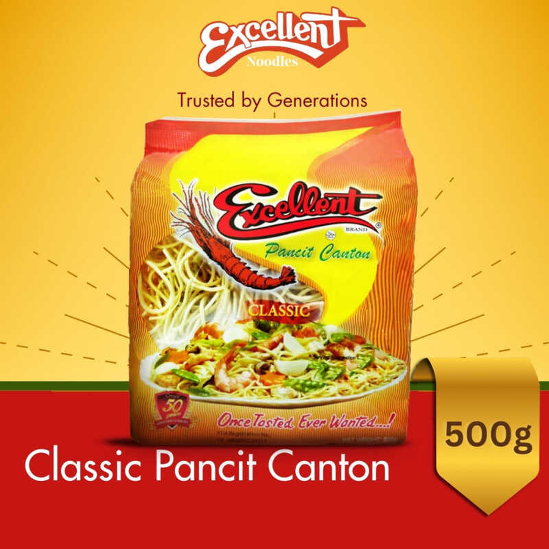 Excellent Pancit Canton Noodles 500G D4e | Shopee Philippines