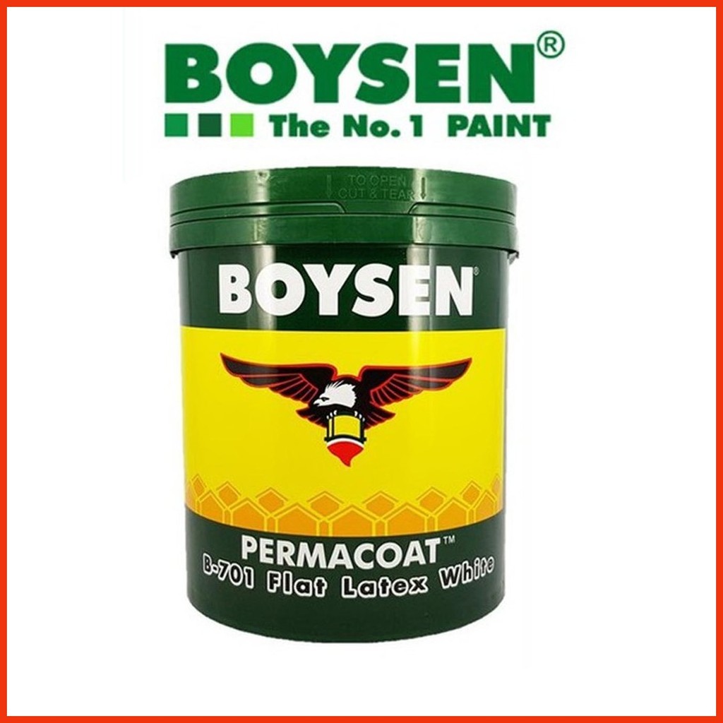 Boysen Permacoat Latex White Acrylic Paint Gallon Size 4 Liters 701 ...