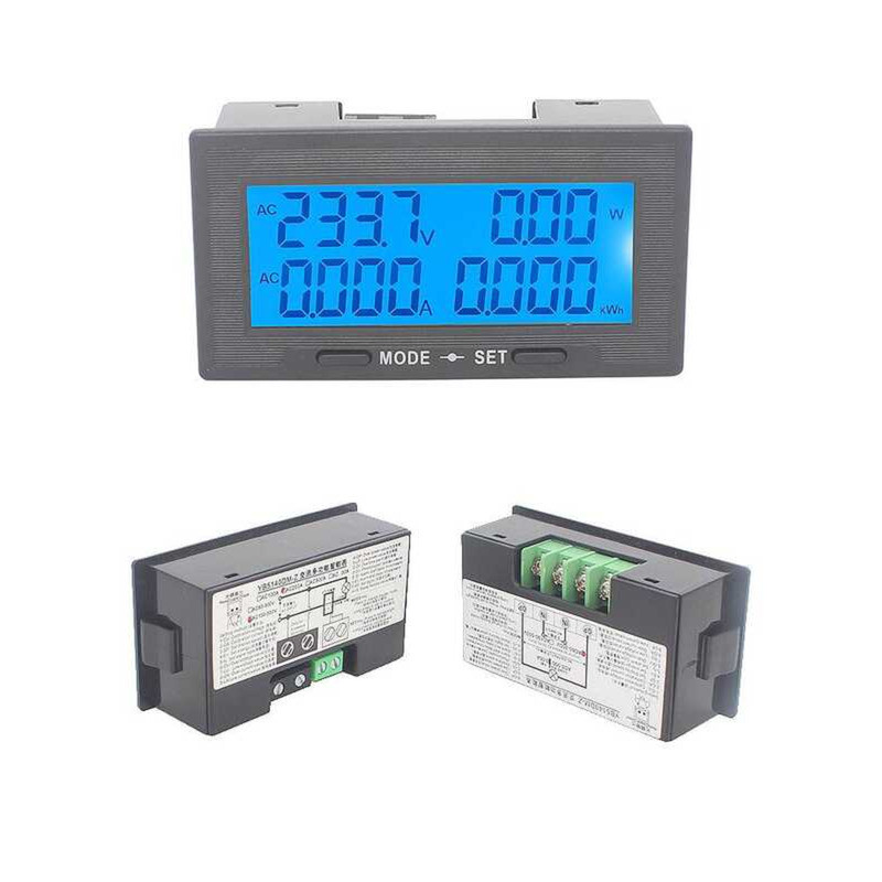 AC 110V 220V 380V Voltage Current Power Meter 5A-1000A with High Low ...