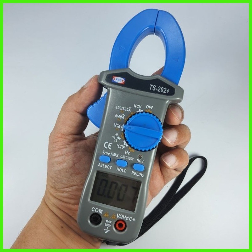 Digital Clamp Meter with Capacitance Tester and Temperature Reader ...
